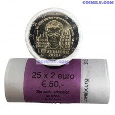 Luxembourg 2 Euro Roll Set 2025 - Declaration and Throne (2x25 coins)