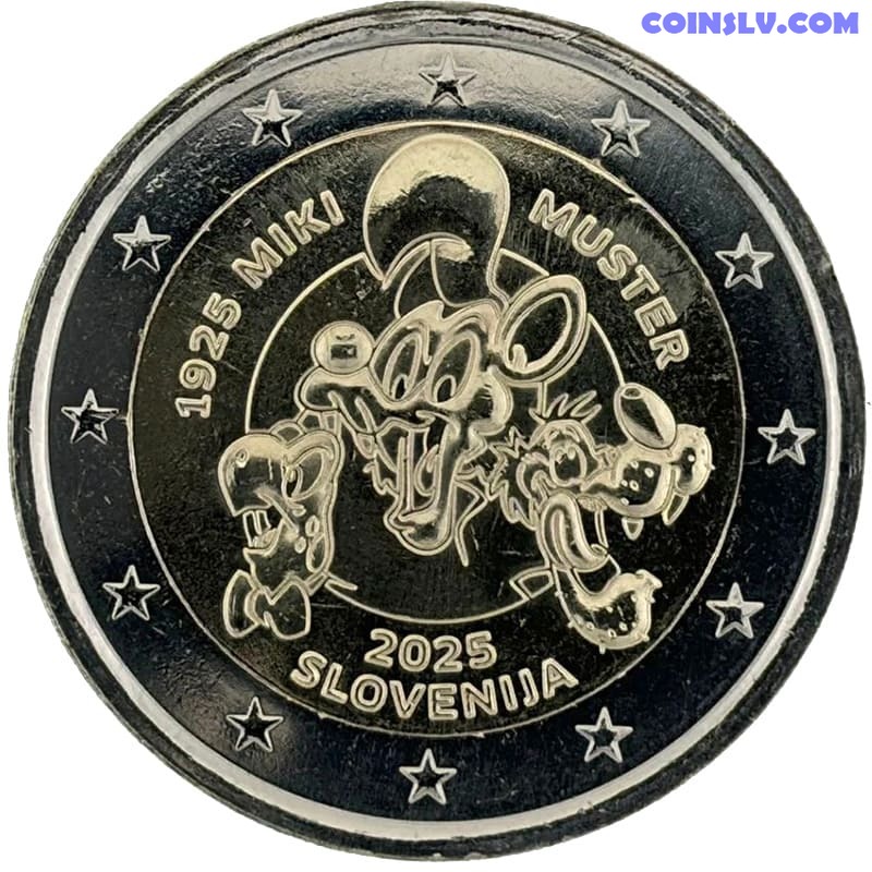 2 Euro Slovenia 2025 - Miki Muster (Commemorative Coin, 990,000 pcs)